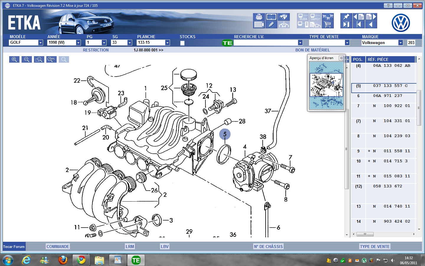 [VW Golf IV] 1.6 SR - 1998 - Surfeur33 : Garage des Golf IV 1.6 - 1.6 ...