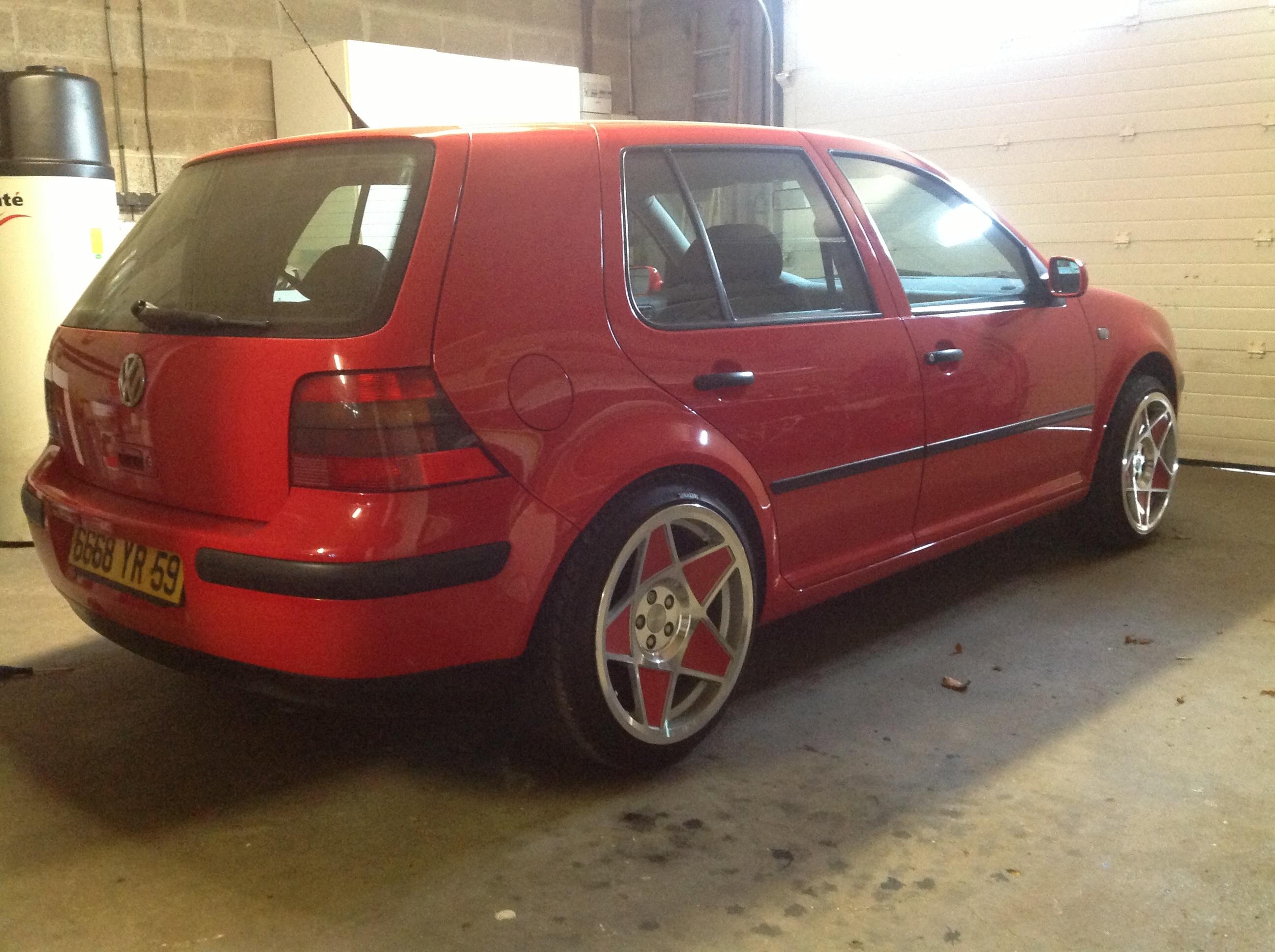 [VW Golf IV] 1.4L 16V Rouge Jantes 3SDM de thom59122 : Garage des Golf ...