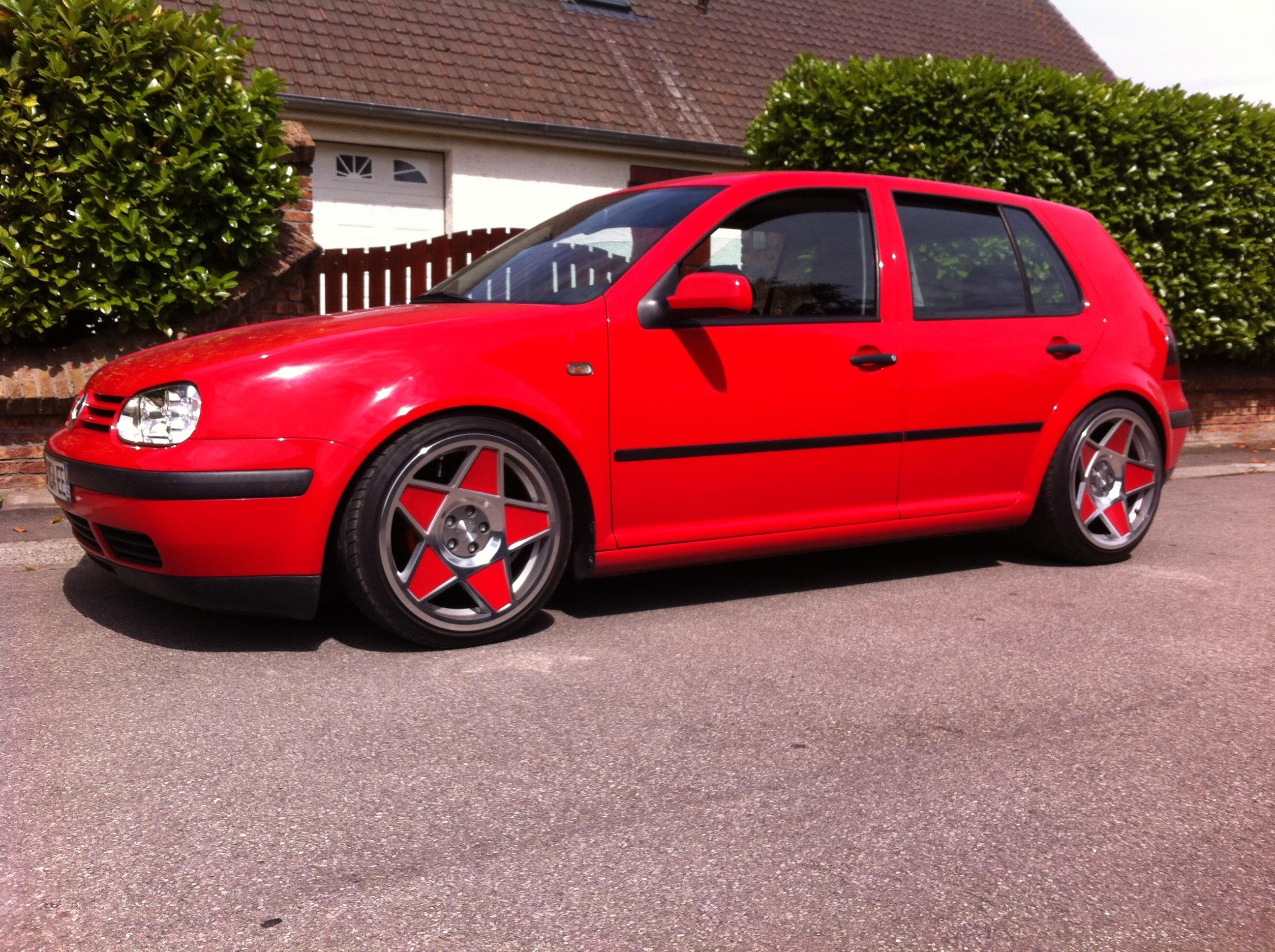 [VW Golf IV] 1.4L 16V Rouge Jantes 3SDM de thom59122 : Garage des Golf ...
