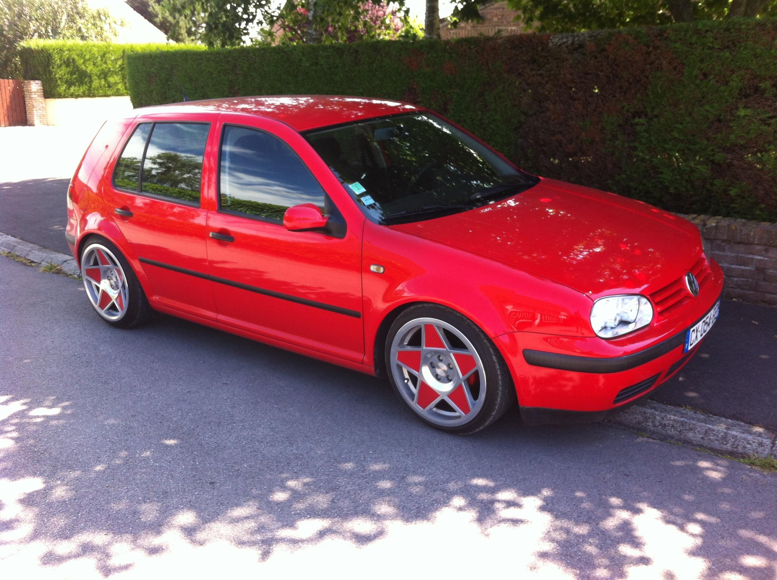 [VW Golf IV] 1.4L 16V Rouge Jantes 3SDM de thom59122 : Garage des Golf ...