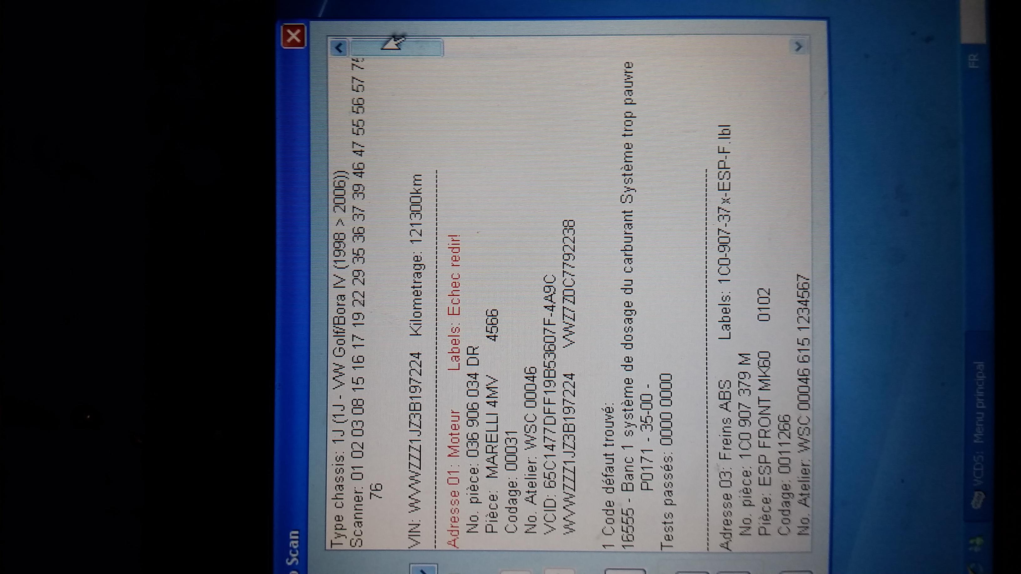 Code défaut 16555 (G4 1.6 16v) : VAG-Com & VDS-Pro - Forum Volkswagen ...